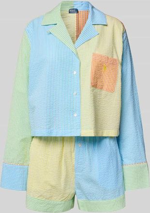 Polo Ralph Lauren Comfort Fit Pyjama aus reiner Baumwolle Modell SCALLOP SEERSUCKER