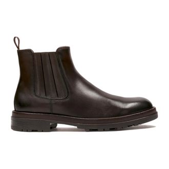 Kazar Homme, Chaussures, Brun, Taille: 44 EU Bottes Chelsea en cuir naturel marron pour hommes