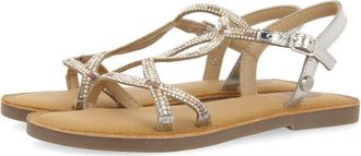 Gioseppo Deland Flache Sandale, Silber, 32 EU