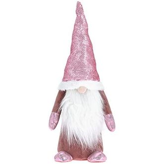 Com-Four Elfes de No&euml;l Roses pour Les d&eacute;corations de No&euml;l, Figurines dhiver comme Objets de d&eacute;coration, Jolis tabourets dangle comme d&eacute;corations de Chambre ou 