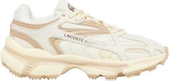 Lacoste L003 2K24 Sneaker f&uuml;r Damen, Leder (Naturwei&szlig;)