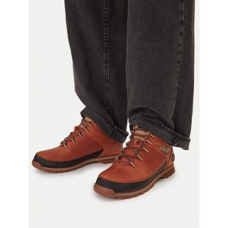 Timberland Schn&uuml;rstiefeletten Timberland Euro Sprint Mid Lace TB0A2K84EJD1 Braun