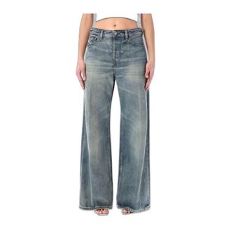 Diesel 1996 D-Sire Wide Leg Jeans - Femme - Jeans - Bleu - Taille: W27