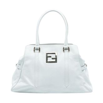 Fendi Sac &agrave; main en cuir pr&eacute;-poss&eacute;d&eacute; - Femme - Pre-owned - Blanc - Taille: ONE Size