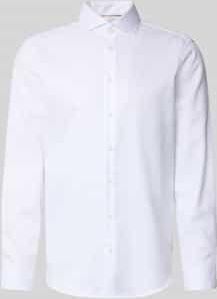 Jake*s Regular Fit Businesshemd aus Baumwolle mit Haifischkragen