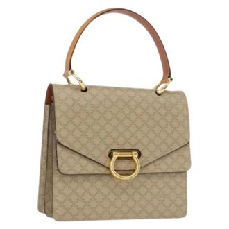 Celine Sac &agrave; main Pre-owned Vintage en Toile Macadam - Femme - Pre-owned - Beige - Taille: ONE Size