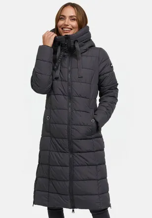 Navahoo Winterjacke Mondmaedchen Extra langer Schnitt mit seitlichen Bel&uuml;ftungs&ouml;ffnungen