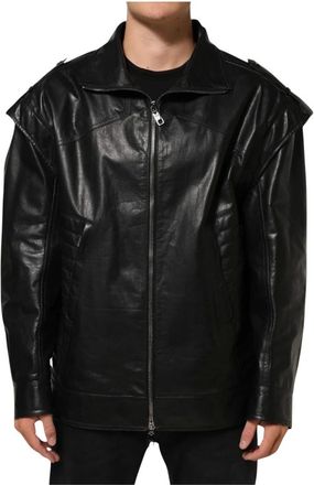 Dolce & Gabbana Homme, Vestes, Noir, Taille: 3XL Full Zip Jacket