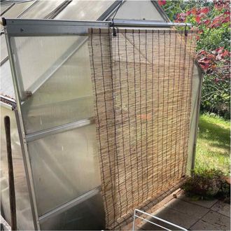 Generic Handgewebter Bambusvorhang Lichtfilter Rollt&ouml;Ne Schilf Vorh&auml;Nge Partition Blind Sun Shade W&auml;rmed&auml;mmung f&uuml;r T&uuml;ren Outdoor(10 W x 10 H)