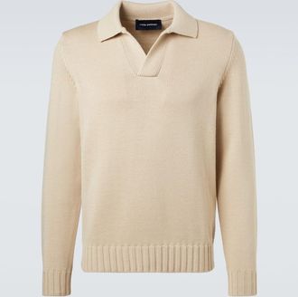 Thom Sweeney Polopullover aus Wolle