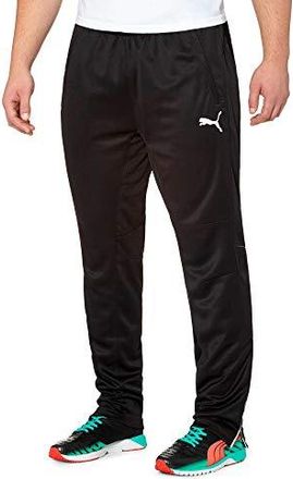 Puma Contrast Pants (Available in Big & Tall) Pantalon de surv&ecirc;tement, Opaque, Noir/Blanc, XXL Homme