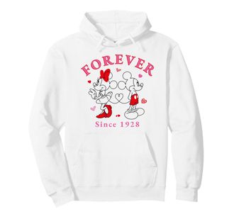 Disney Mickey Mouse And Minnie Forever Valentine Pullover Hoodie