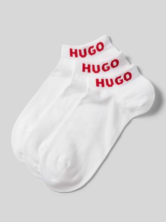 HUGO BOSS Sneakersocken mit Label-Detail im 3er-Pack