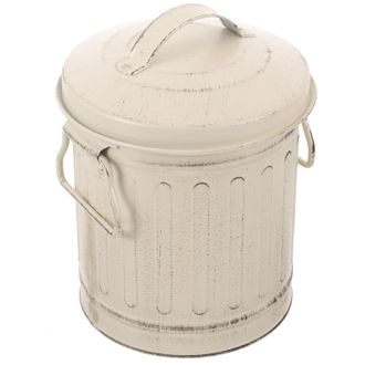 Healifty Kaminascheeimer Metall mit Deckel Gro&szlig;er Aschebeh&auml;lter f&uuml;r Haushalt Griffdesign Vintage Stil Sicherer Ascheeimer f&uuml;r Kamin und Kompost