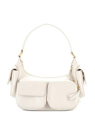 Miu Miu Pocket Leather shoulder bag - Tons neutres