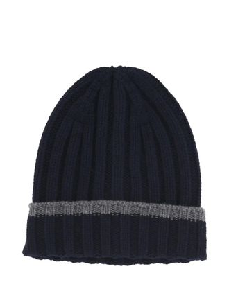 Gran Sasso bonnet en laine vierge - Bleu