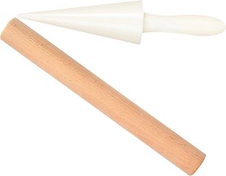 Happyyami Holz Eist&uuml;tenformer und Selbstgemacht Fr&uuml;hlingsrollenform Satz Backzubeh&ouml;r aus Langlebigem Holz mit Kegelrollenstift K&uuml;chenwerkzeug f&uuml;r Selbstgemachte