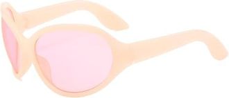 Generic Lunettes de soleil femme Hip Hop Punk Big Frame pour femmes lunettes de soleil homme femme lunettes de soleil, rose rose 2026