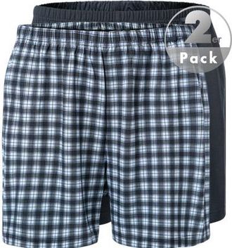 CALIDA Herren Boxershorts blau Baumwolle gestreift