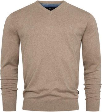Indicode Strickpullover Herren INTikks Feinstrickpullover mit V-Ausschnitt