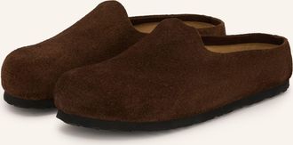Birkenstock Pantoletten Amsterdam Wrapped braun