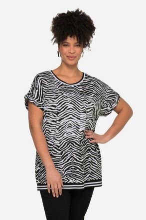 Miamoda T-Shirt T-Shirt oversized Zebra Rundhals