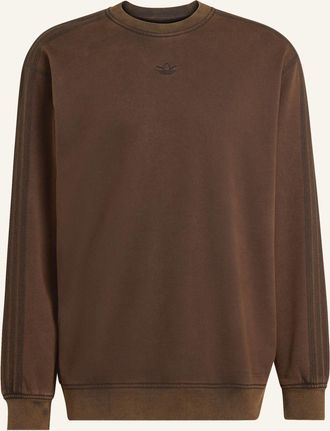 adidas Originals Adidas Originals Premium Essentials Retro Washed Sweatshirt Mit Rundhalsausschnitt braun