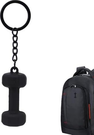 Generico Porte-cl&eacute;s avec barre, pour sac &agrave; dos pour femme, pendentif dexercice, design cl&eacute;s, sacs, noir, Consulte la descripci&oacute;n