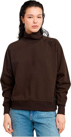 G-Star Asymmetric Button Mock Sweat