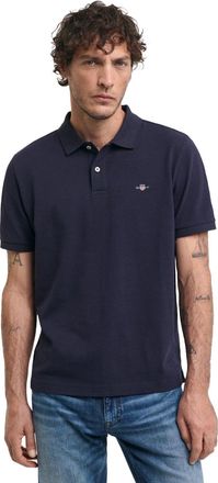 GANT Herren Reg Emb Archive Shield Polohemd, Evening Blue, 4XL EU