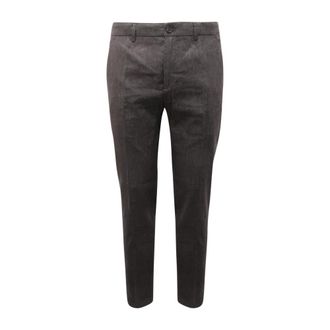 Department Five Prince Chinos Crop Hose Anthrazit - - Trousers - Herren - Grau - W36