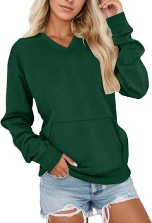 Generic 2026 Femme Sweat-Shirt sans Capuche Manches Longues Sport Casual Polaire Sweat avec Doublure en Polaire Sweat sans Capuche Femme Sweat-Shirt sans Capu