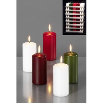 Kaheku Cylinderkerze Core gr&uuml;n, &Oslash; 5,8 cm, H&ouml;he 12 cm, Brenndauer ca. 33 Stunden