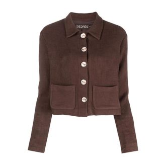 Siedres Light Jackets - - Knitwear - Damen - Braun - XS