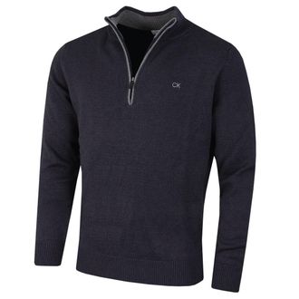 Calvin Klein Herren 1/2 Zip CK Golf Pullover - Navy Marl - XXXXXL