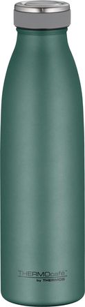 Thermocafé by Thermos TC BOTTLE moss green mat 0,50l, Isolierflasche aus Edelstahl, kohlensäurefest, 12h heiß 24h kalt, Auslaufsicher, für Schule, Unterwegs & Büro