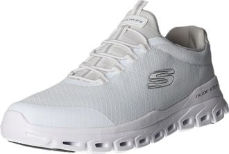 Skechers Herren Low-Top Sneaker Glide-Step SYLO, Männer Slip-On,Halbschuhe,Slides,Schlupfschuhe,schluepfschuhe,Loafer,Skater,Weiß WHT,46 EU