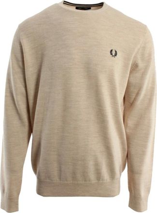 Fred Perry Homme, Pulls, Beige, Taille: XL Maille ras du cou