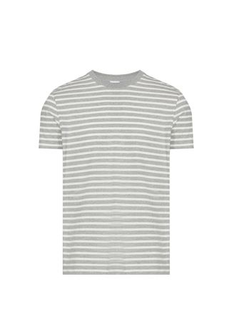 Au Printemps Paris Gestreiftes T-Shirt - Grau