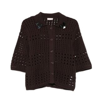 Liu Jo Femme, Pulls, Brun, Taille: 36 FR Sacher Cardigan