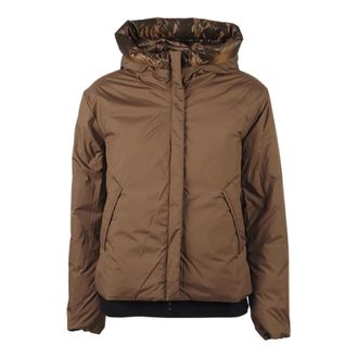 People of Shibuya Kurze- wendbare Daunenjacke mit Kapuze - - Jackets - Damen - Braun - L