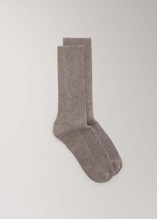 Mango Chaussettes c&ocirc;tel&eacute;es marron - Femme - Taille unique - MANGO