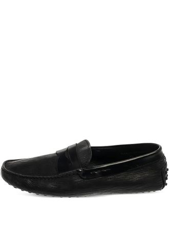 Tod's mocassins pre-owned en cuir - Noir