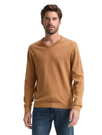 Tom Tailor Herren 1039811 Pullover, 39098-Mid Brown Melange, XXL
