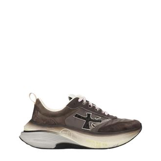 Premiata Braune Mesh-Sneakers mit Metallischen Details - - Shoes - Damen - Braun - 39 EU