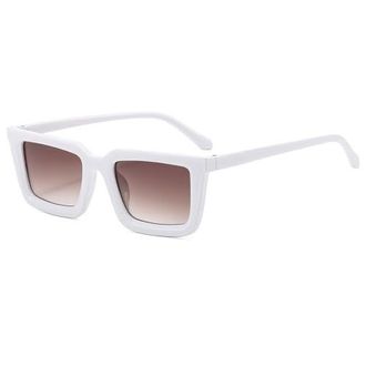 Generic Lunettes De Soleil Carr&eacute;es &Agrave; Petite Monture For Hommes, Conduite En Plein Air, Sport For Femmes(White)