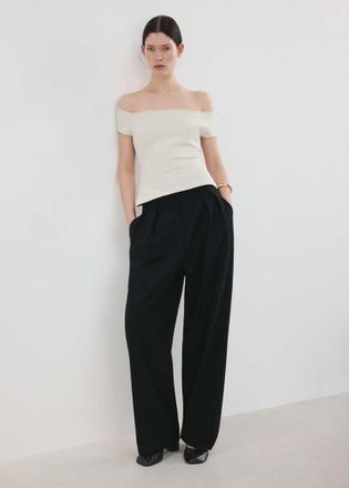 Mango Haut cintr&eacute; bustier blanc - Femme - XS - MANGO