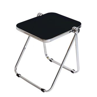 Generic Acryl Beistelltisch Zusammenklappbar Couchtisch Klappbar Durchsichtig Nachttisch Freizeittisch Arbeitszimmer Zuhause B&uuml;ro Ausstellung(Black)