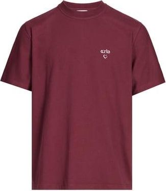 Arte T-shirt droit brod&eacute; en coton