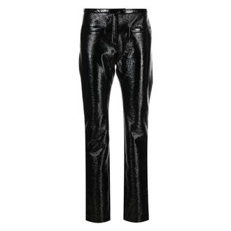 Courr&egrave;ges Tube Vinyl Tailored Hose - - Trousers - Damen - Schwarzk - M